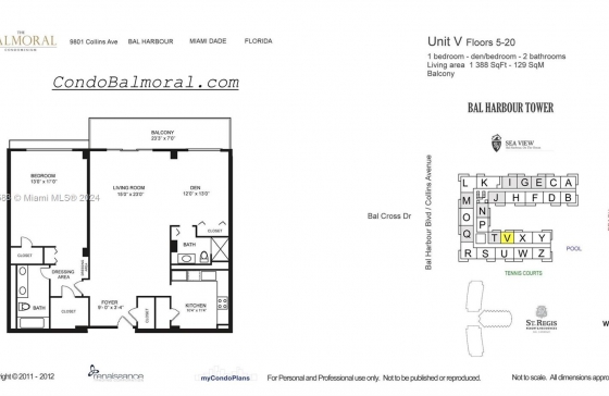 Balmoral Condo for Sale, 9801 Collins Ave, Apartment #7V, Bal Harbour ...