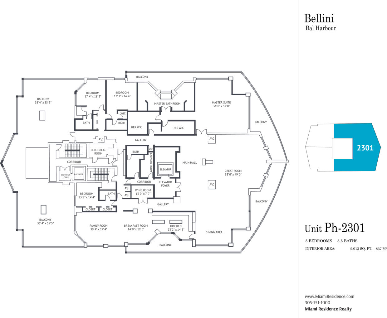 Bellini Apartments for Sale and Rent in Bal Harbour, Florida. Miami ...